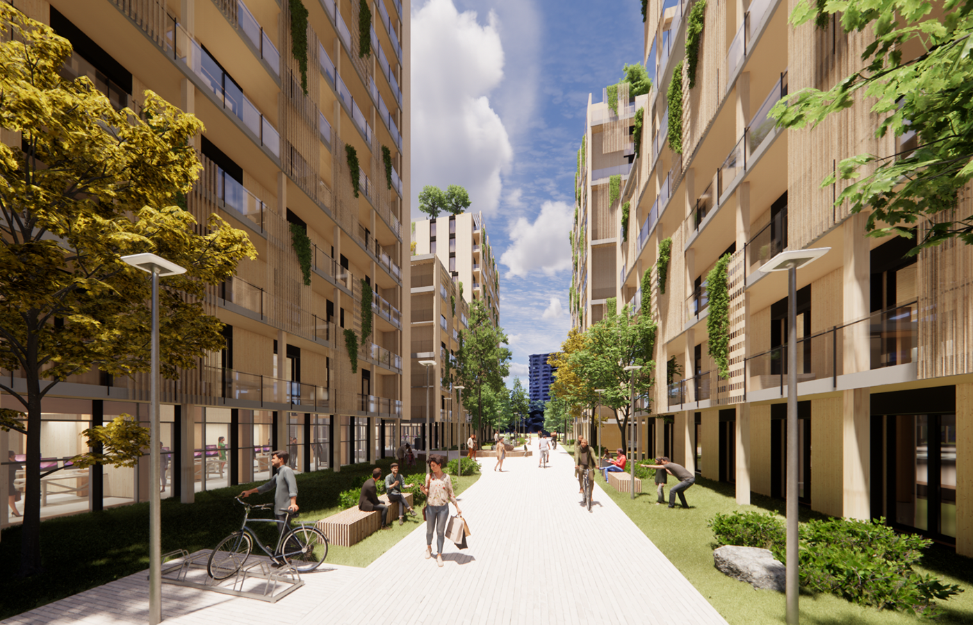 Residential Urban Architecture Rendering 3d Exterior Rendering